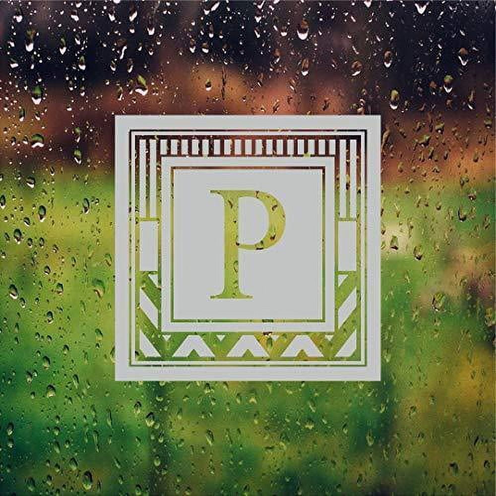 Monogram Etched Glass Vinyl Door Decal Frosted Film Stickers - Walmart.com