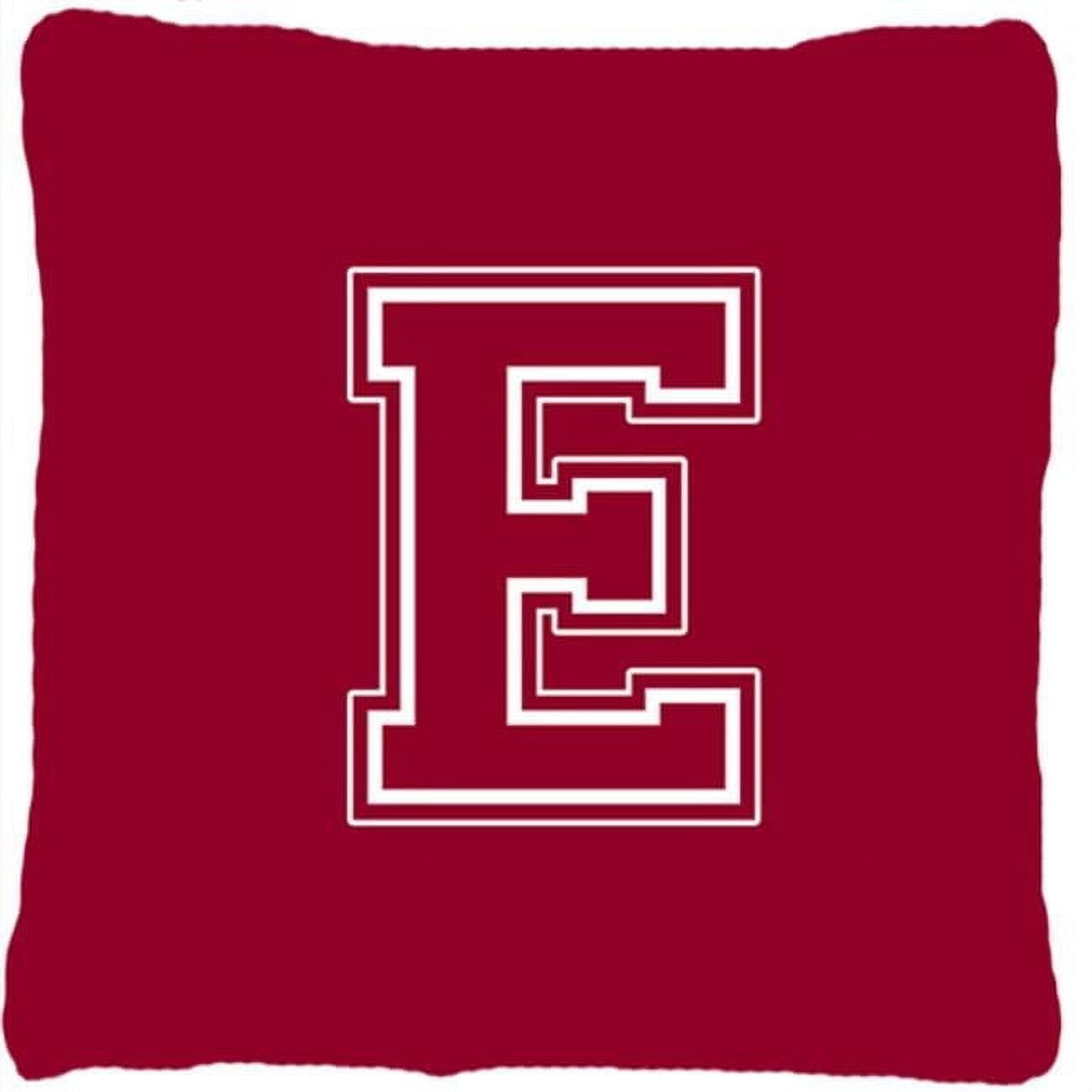 Monogram Initial E Maroon And White Indoor & Outdoor Fabric Decorative ...