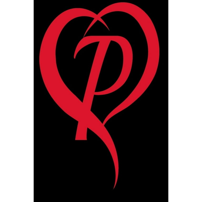 P Letter Images In Heart