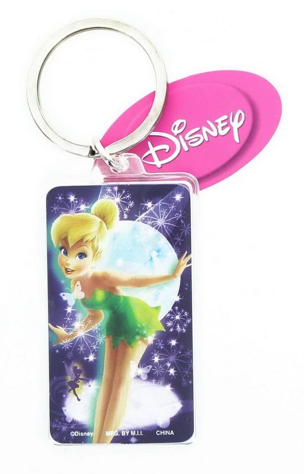 Disney Tinker Bell Rectangular Lucite Key Ring - Walmart.com