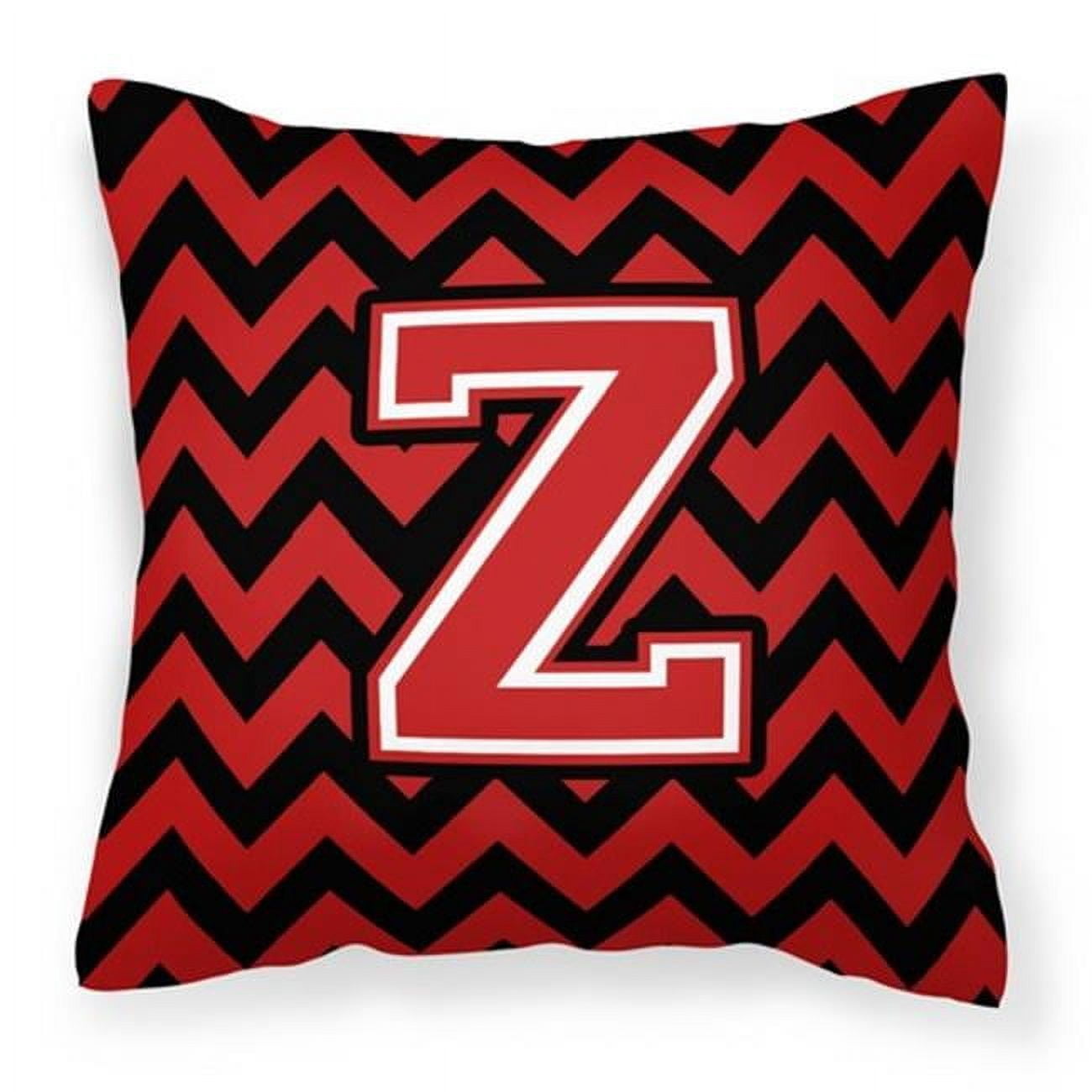 Monogram Letter Chevron Fabric Decorative Pillow - Walmart.com