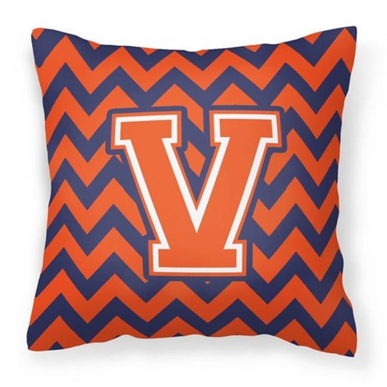 Monogram Letter Chevron Fabric Decorative Pillow - Walmart.com