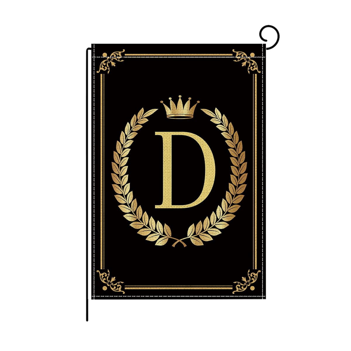 Monogram Letter Garden Flag Double Sided for Outside Family Last Name ...