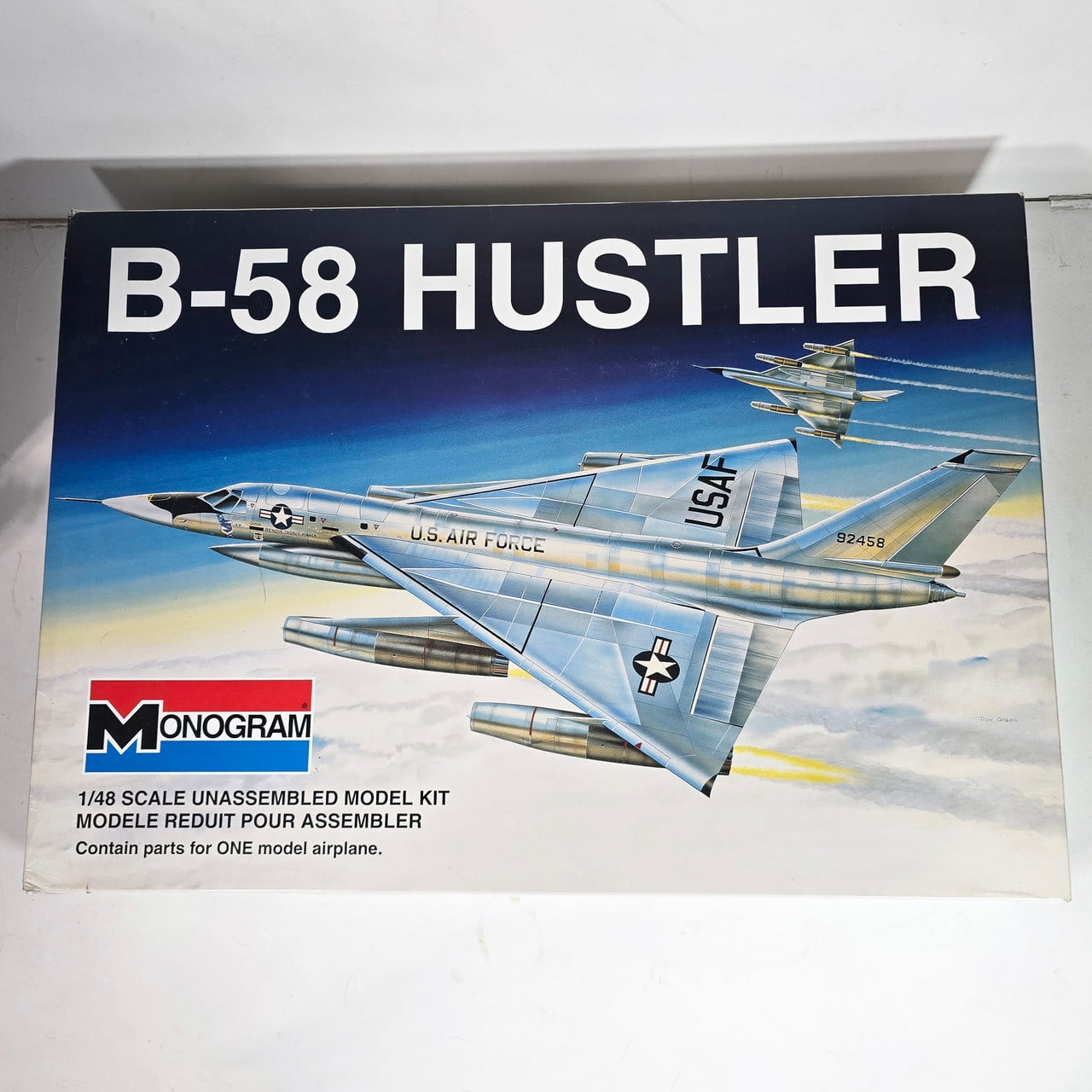 Open Box Monogram USAF B-58 Hustler 1:48 Scale Model Kit SAC Delta-Wing ...