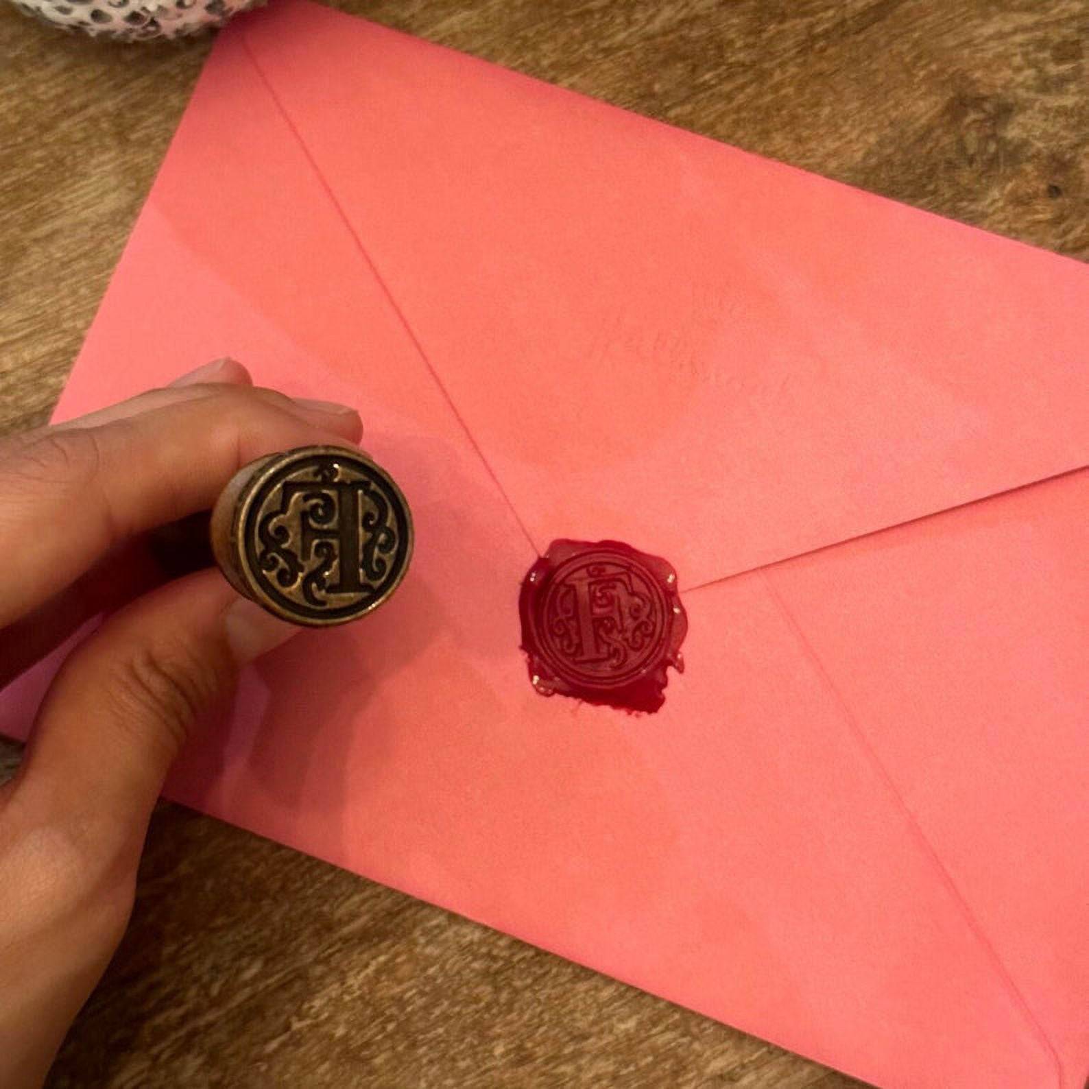 Monogram Wax Seal, Wedding Invitations, DIY invites, Mailing ...