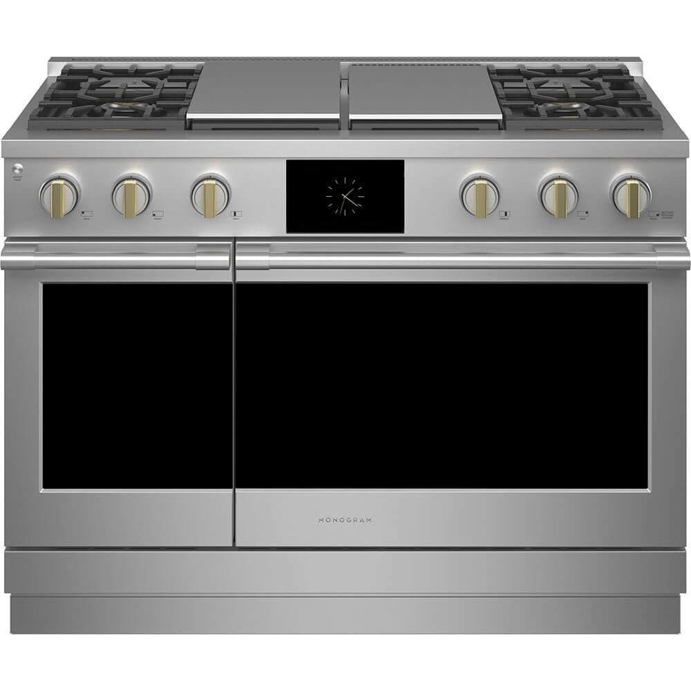 Monogram ZDP484NGTSS 48 inch Stainless Freestanding Dual-Fuel ...