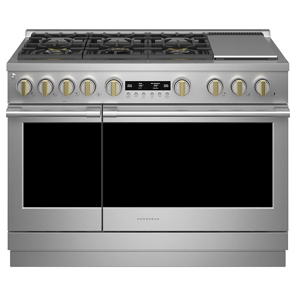Monogram ZDP486NDTSS 8.25 Cu. Ft. Stainless Freestanding Double Oven ...