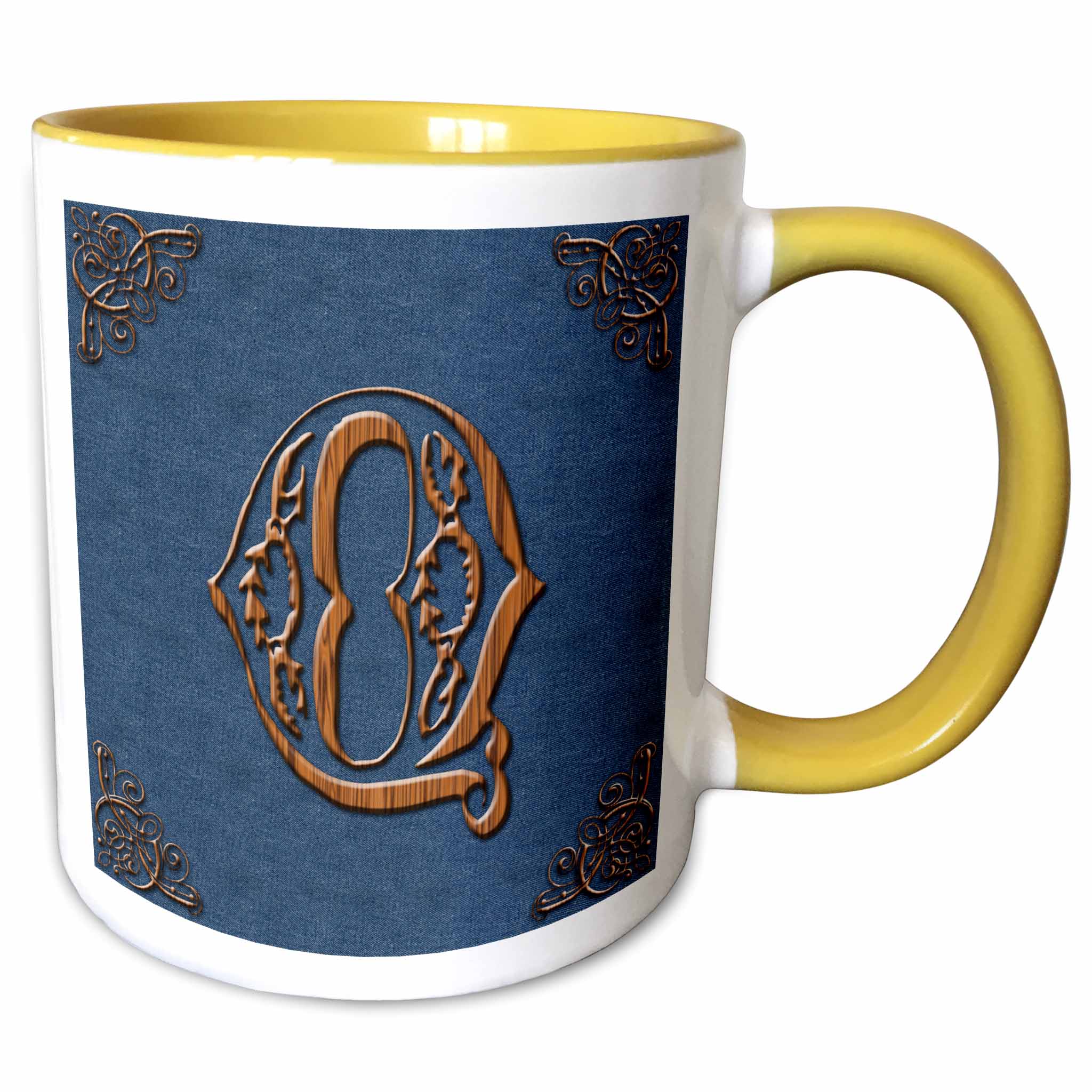 Monogram letter Q in Victorian Western font that looks like carved oak ...