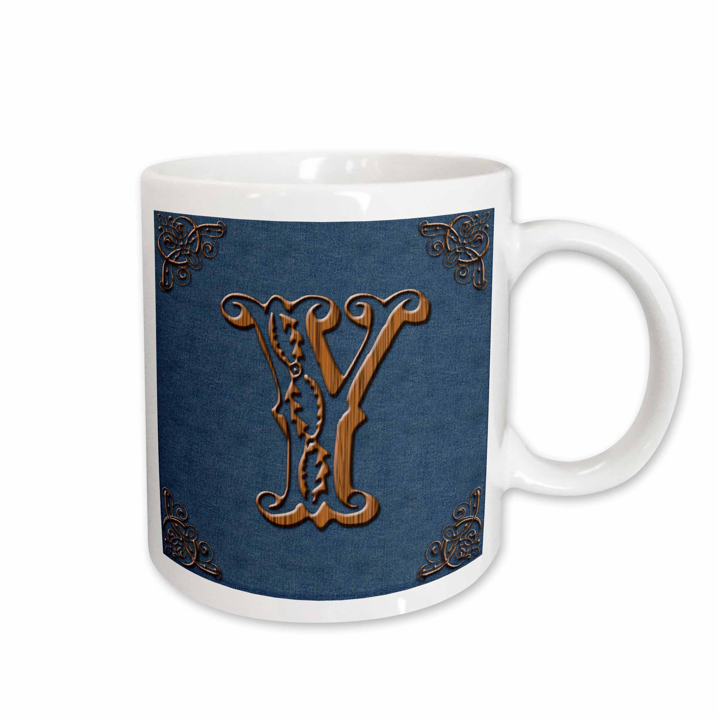 Monogram letter Y in Victorian Western font that looks like carved oak ...