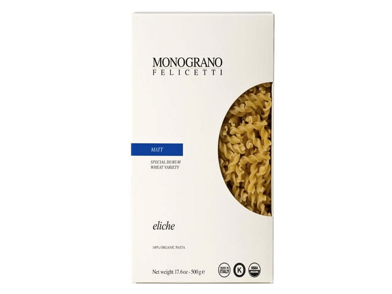 Monograno Felicetti Matt Eliche Organic Pasta 500g (17.6oz) - Walmart.com