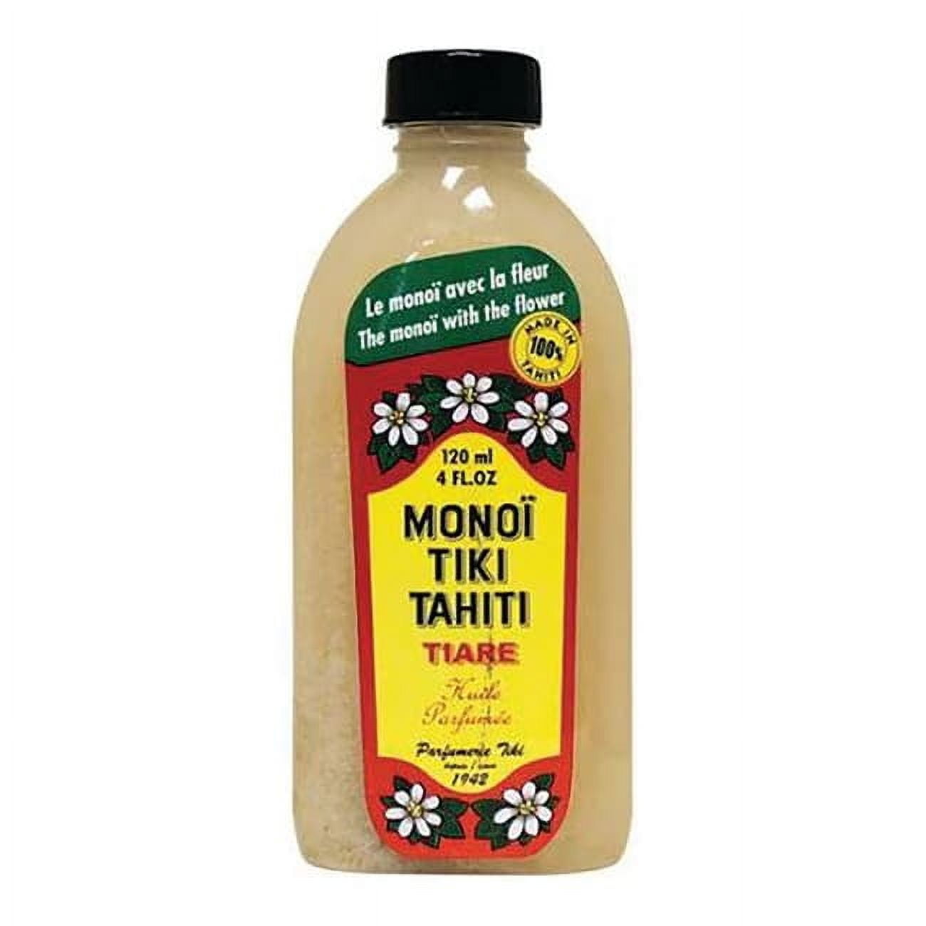 Monoi Tiki Tahiti Tiare Gardenia Coconut Oil for Body, Hydrates Skin ...