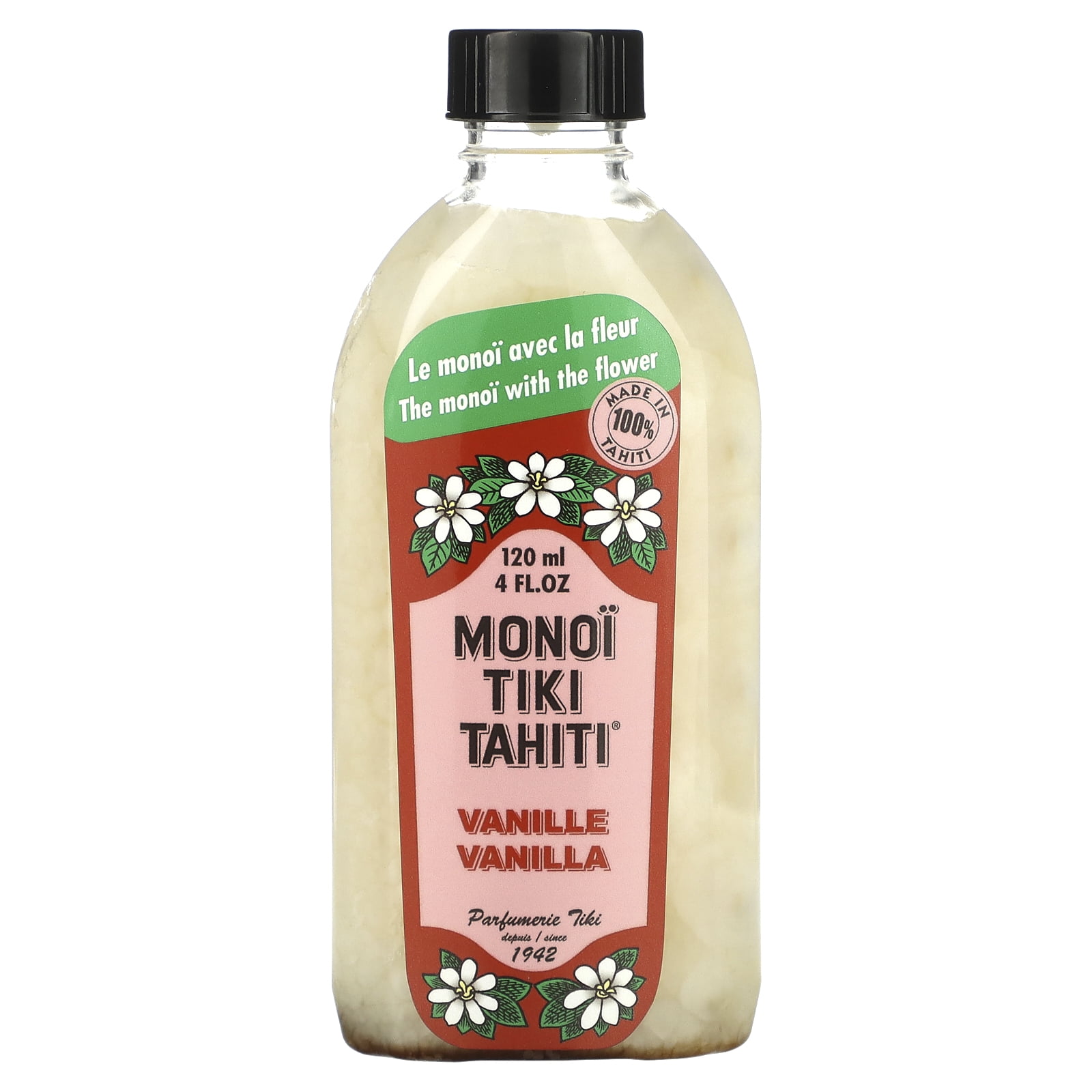 Monoi Tiare Tahiti, Coconut Oil, Vanilla, 4 fl oz (120 ml) - Walmart.com