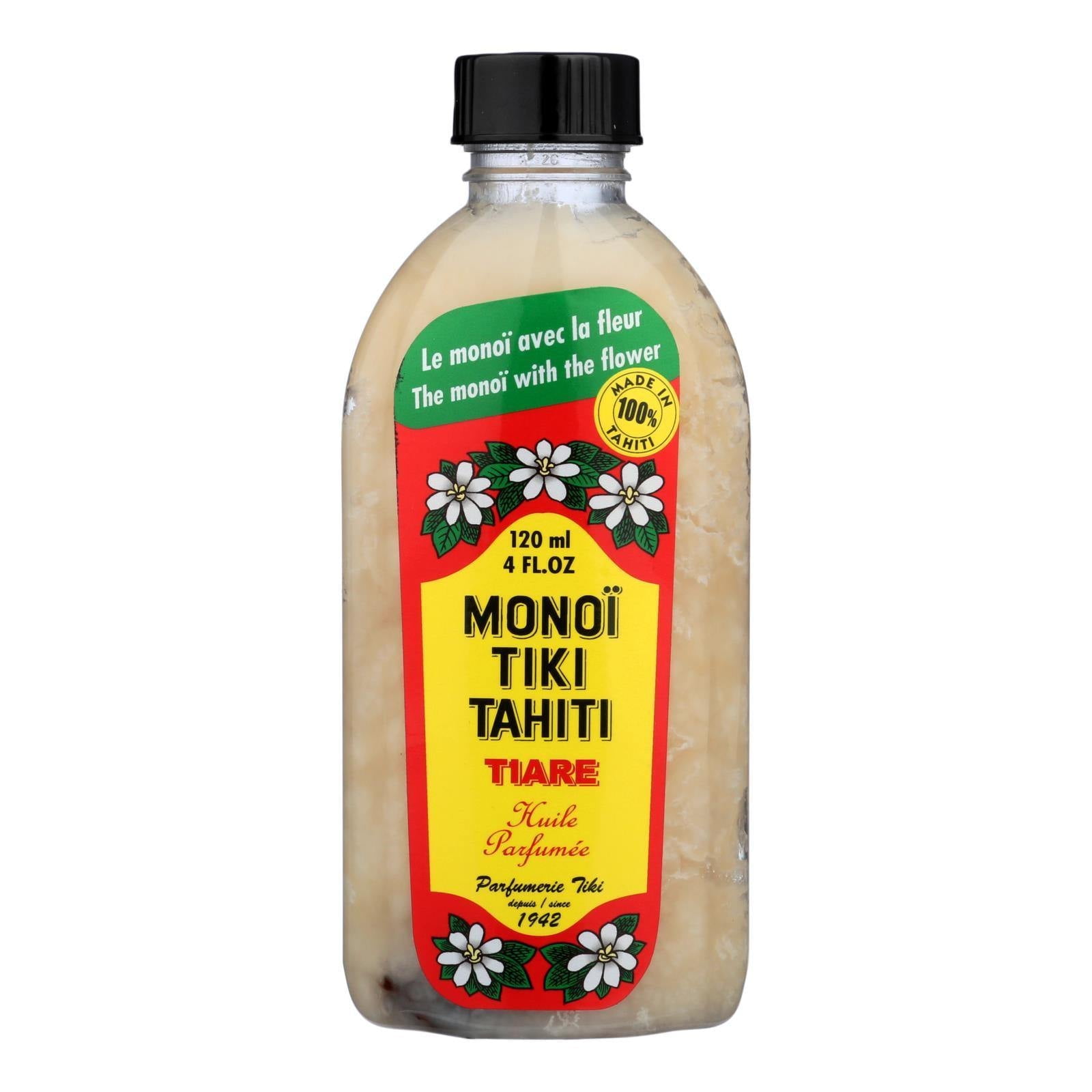 Monoi Tiare Tahiti Monoi Tiiki Tahiti Coconut Oil - 4 fl oz - Walmart.com