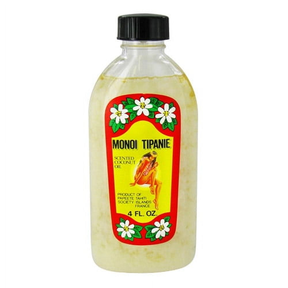 Monoi Tiare Tahiti Tipanie Scented Coconut Oil With Frangipane - 4 Oz ...