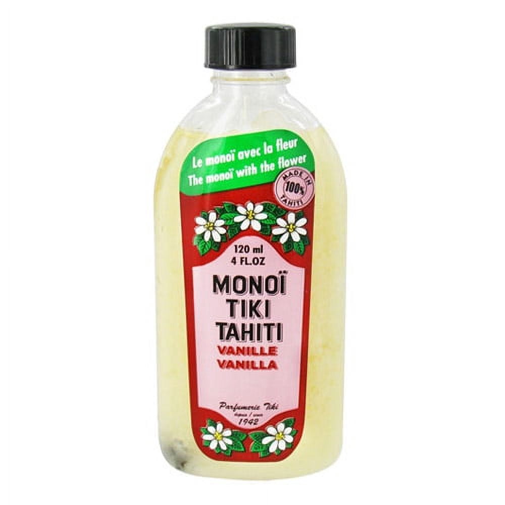 Monoi Tiare Tahiti Tipanie Scented Coconut Oil With Vanilla - 4 Oz ...