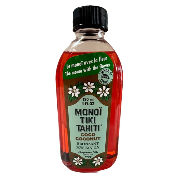 Monoi Tiki Tahiti Rouge Coco Coconut Body Suntan Bronzant Coconut Oil 4 ...