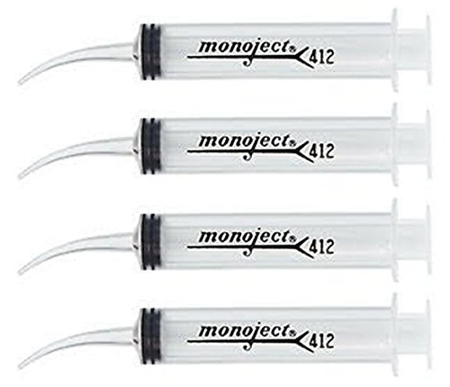 Monoject Curved Tip Syringe - 12mL Pack of 4 - Walmart.com