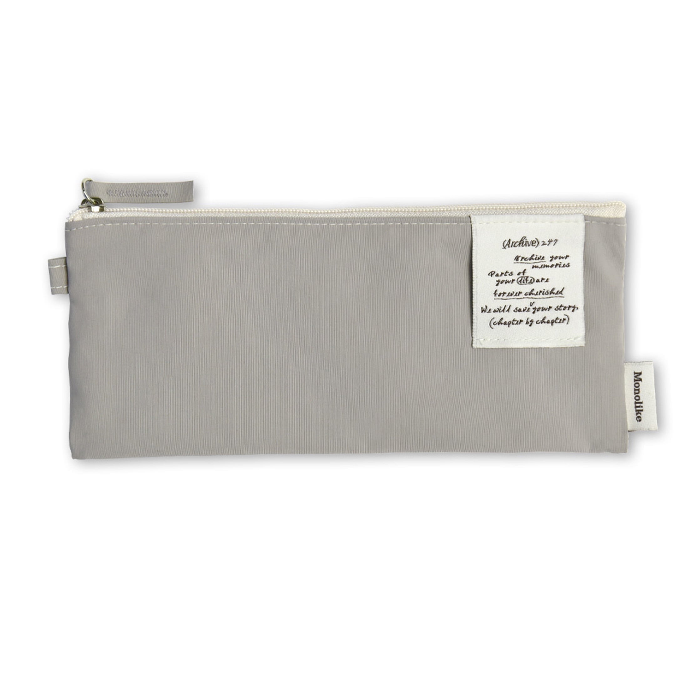 Monolike Archive 247 Flat Pen Case, Gray - Pencil Pouch, Portable ...