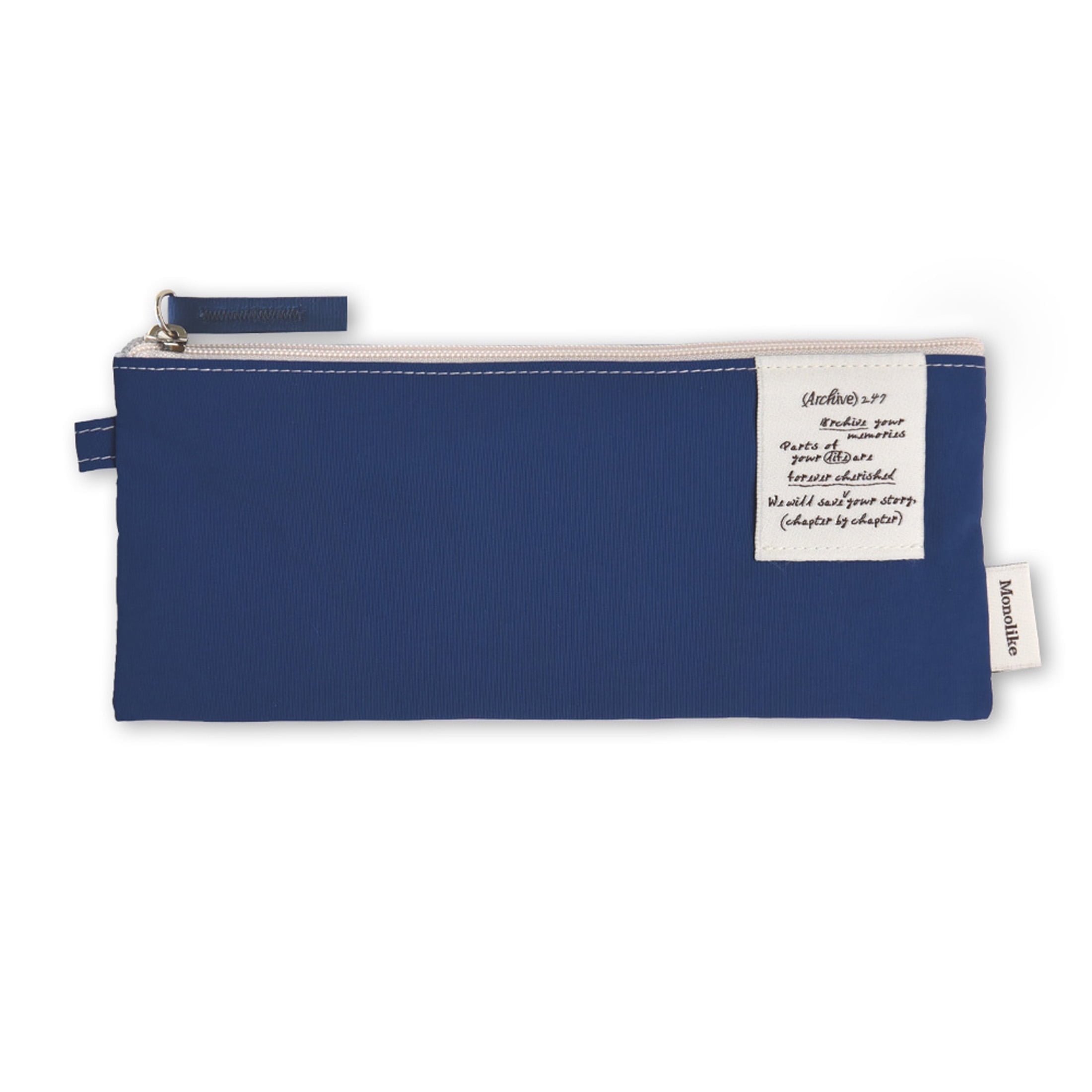 Monolike Archive 247 Flat Pen Case, Navy - Pencil Pouch, Portable ...