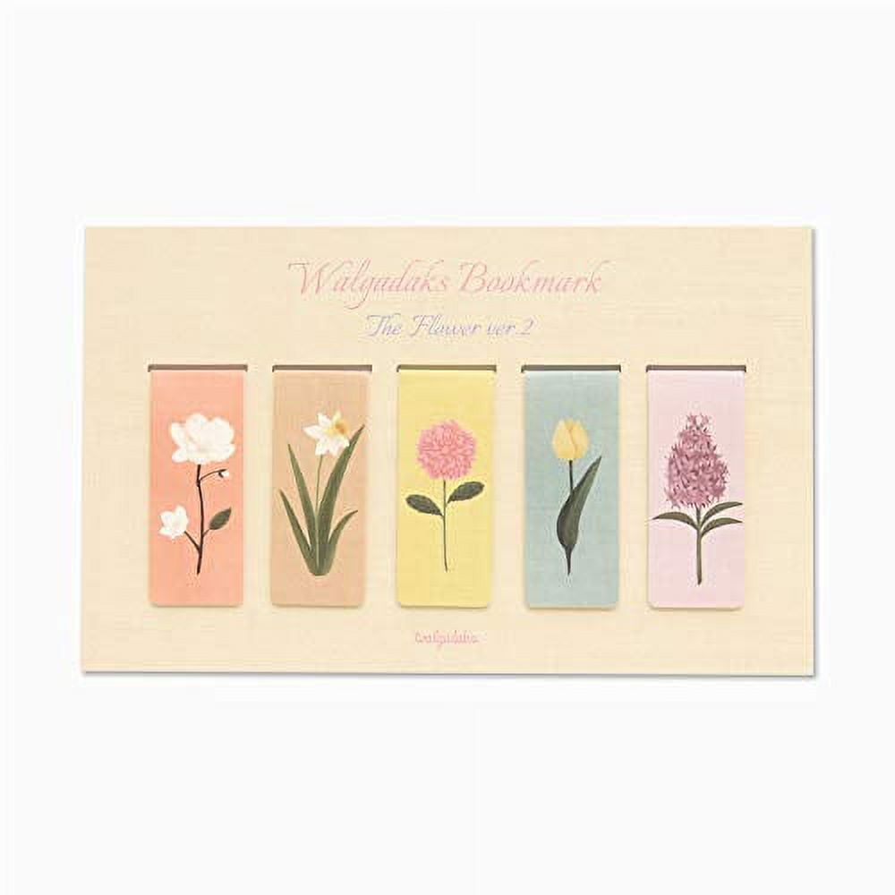 Monolike Magnetic Bookmarks The Flower Ver.2, Set of 5 - Walmart.com