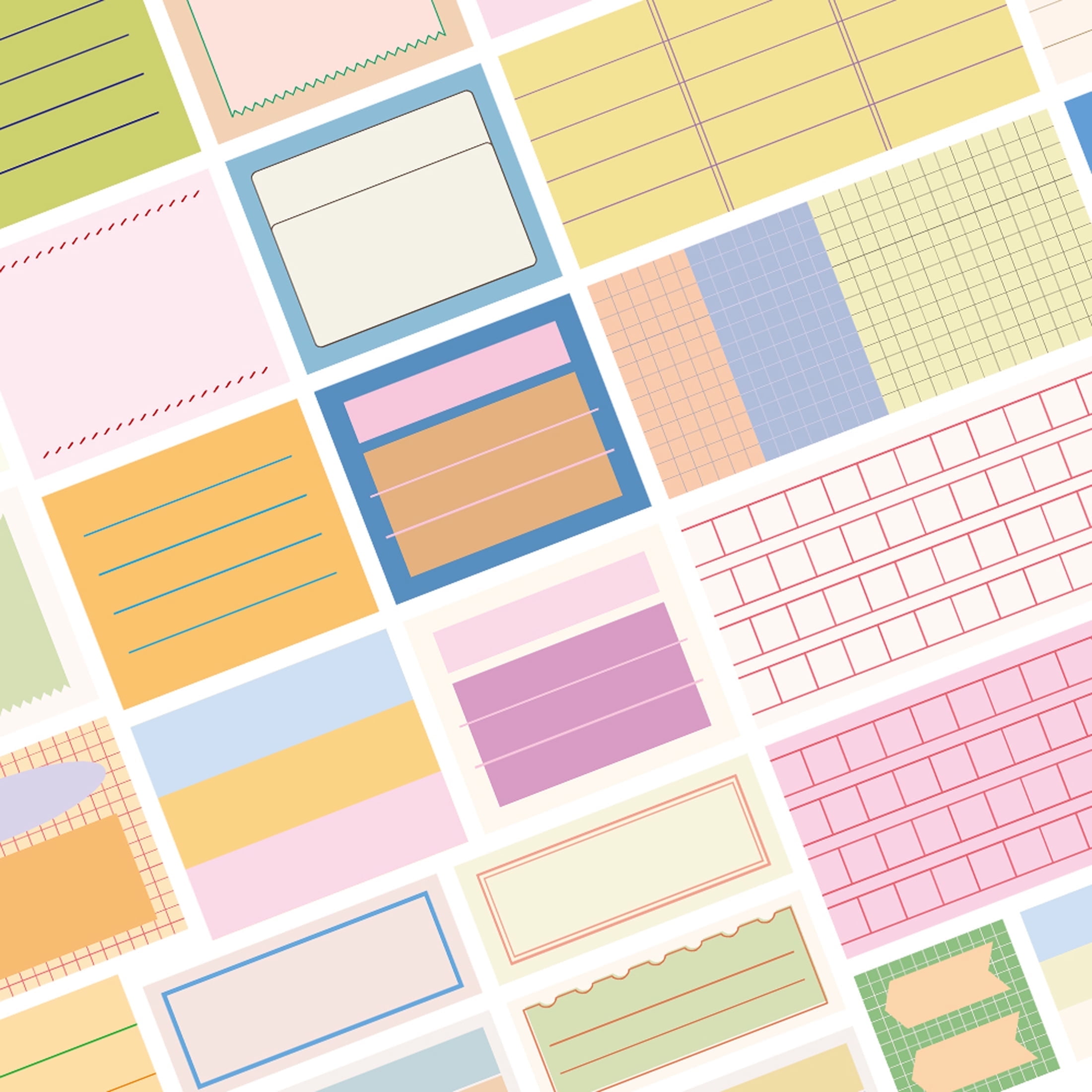 Monolike Message & Label Sticker pack (102Pcs) - Variety pack, Journal ...