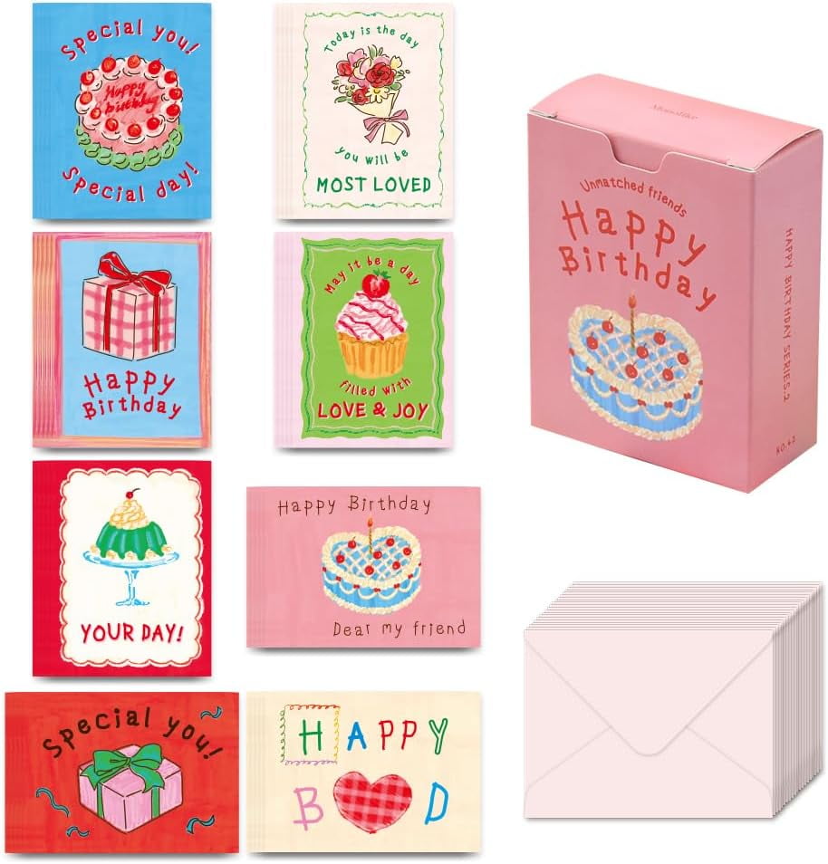 Monolike Message Unmatched friends Happy Birthday Series.2 Card - Mix ...