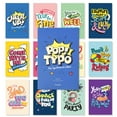 Monolike Pop Typo Single card - mix 12 pack - Walmart.com