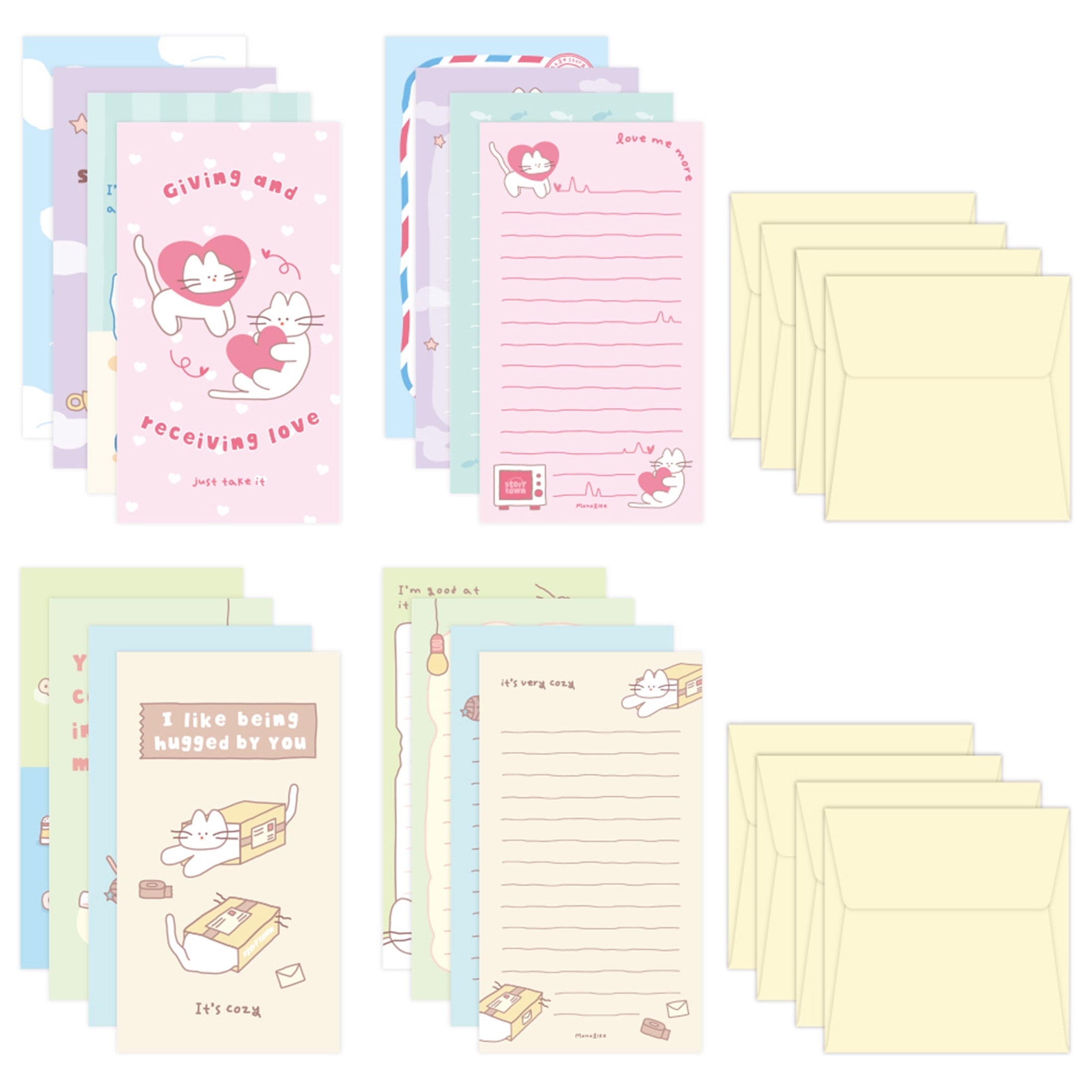 Monolike Storytown Azzle Series.1 Mini Letter Paper and Envelopes Set ...