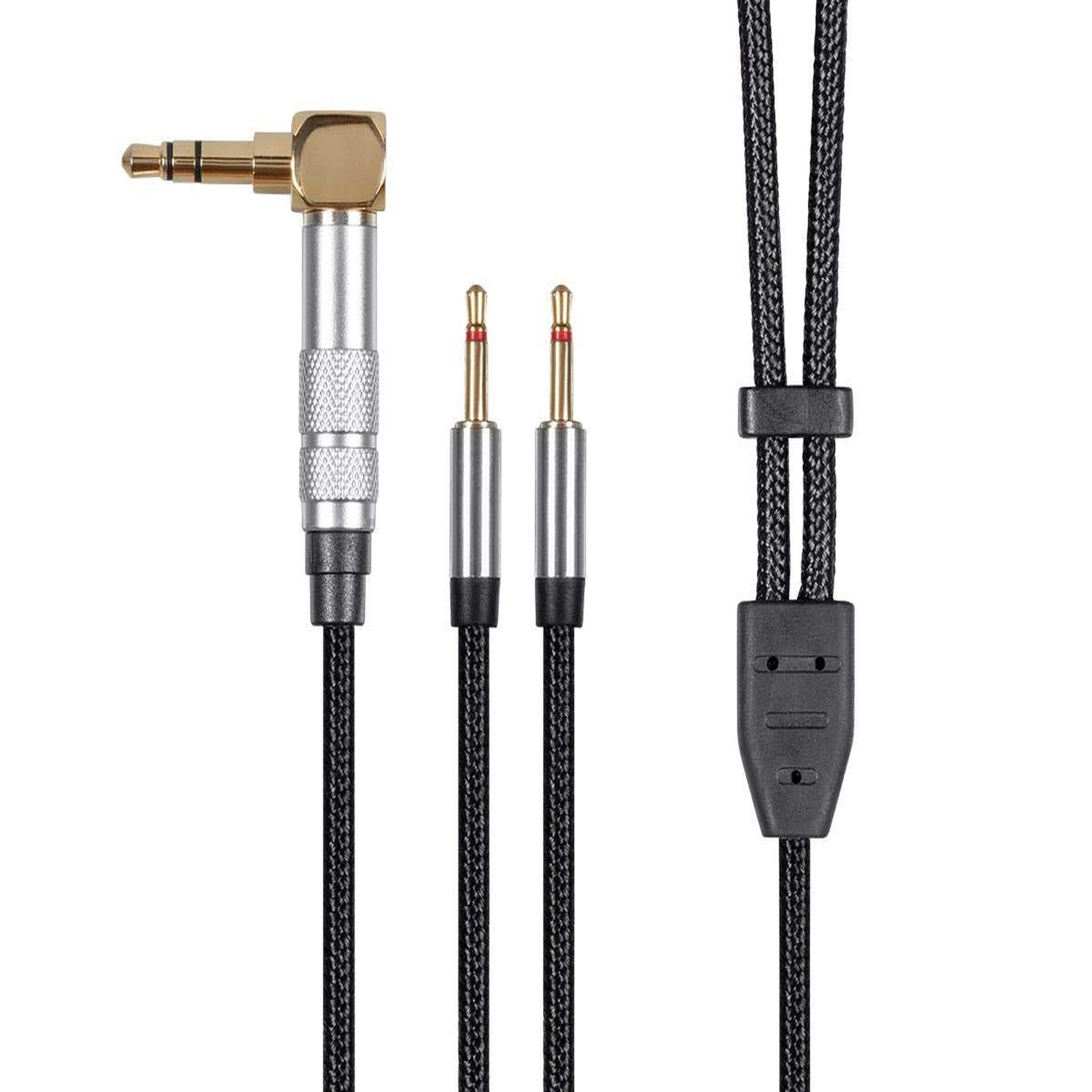 Monolith Dual Braided Audio Cable 2.5mm to 3.5mm 6 Feet Black - Walmart.com