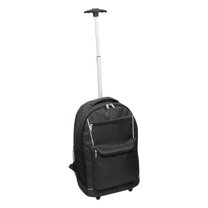 "Rockland Double Handle Wheels Travel Bag, 17"" Rolling Backpack R01 ...