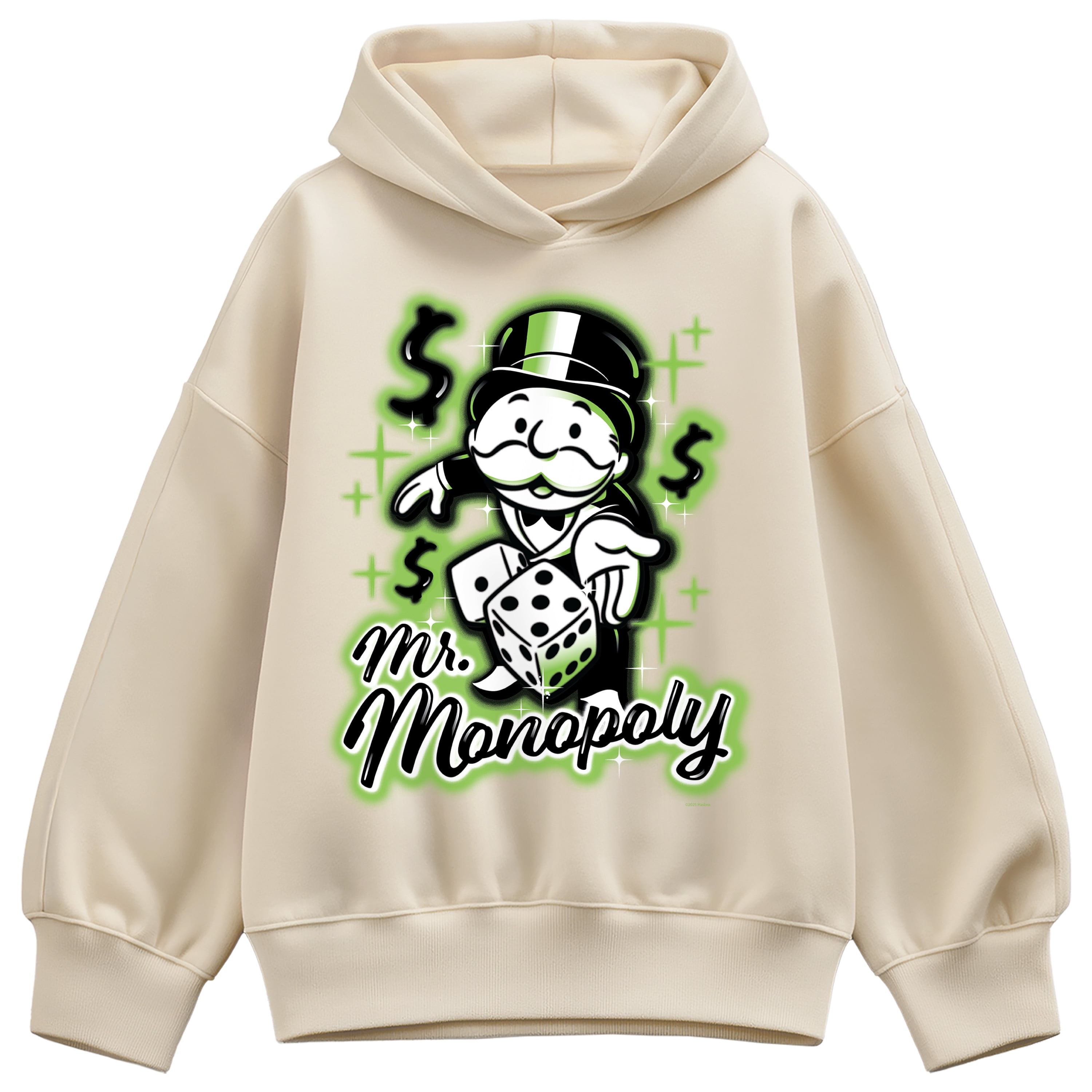 Monopoly - Graffiti Mr. Monopoly - Women's Oversized Fleece Hoodie ...