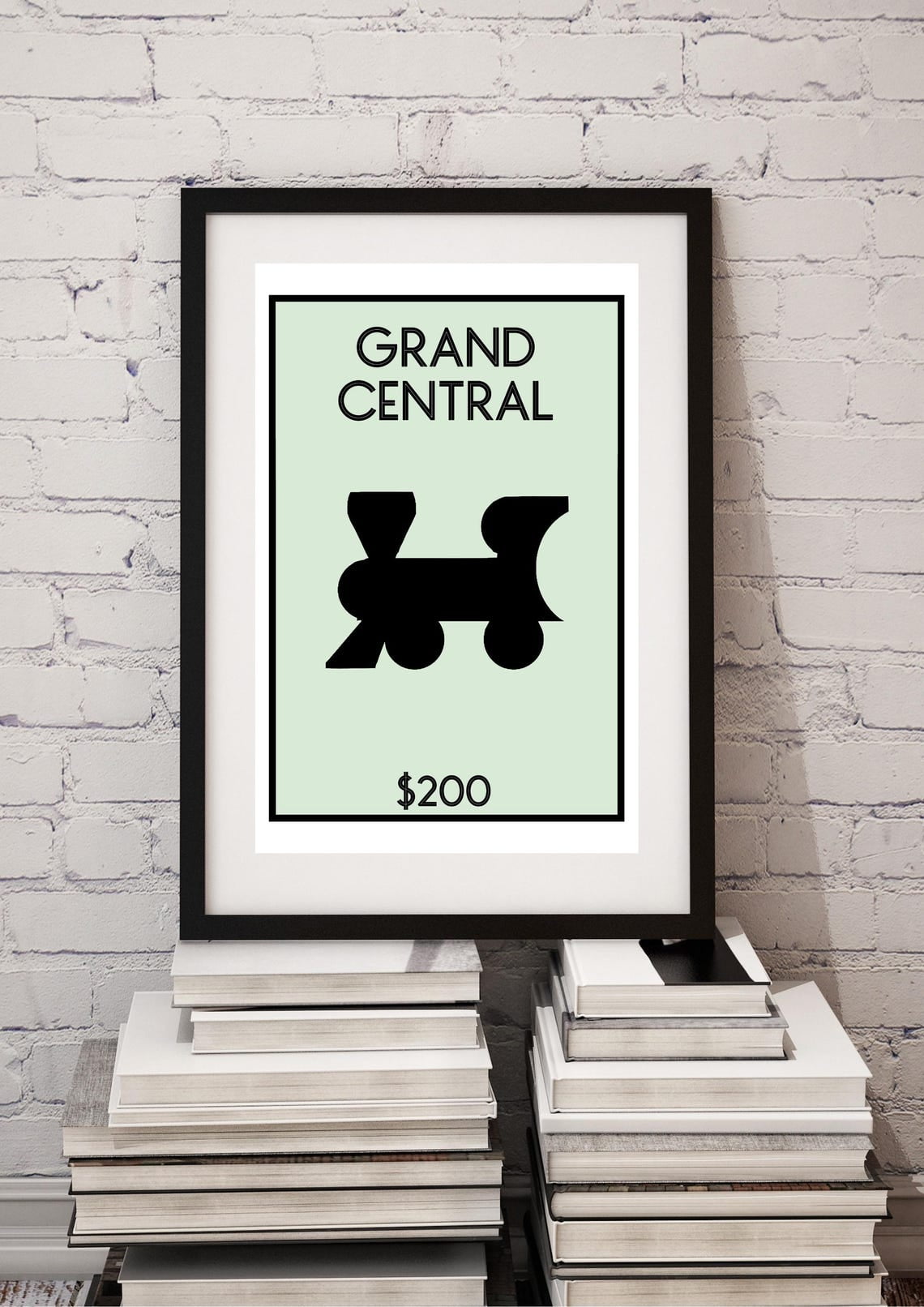 Monopoly Board Game Art Print: Bespoke Station, Home Decor #141 ...