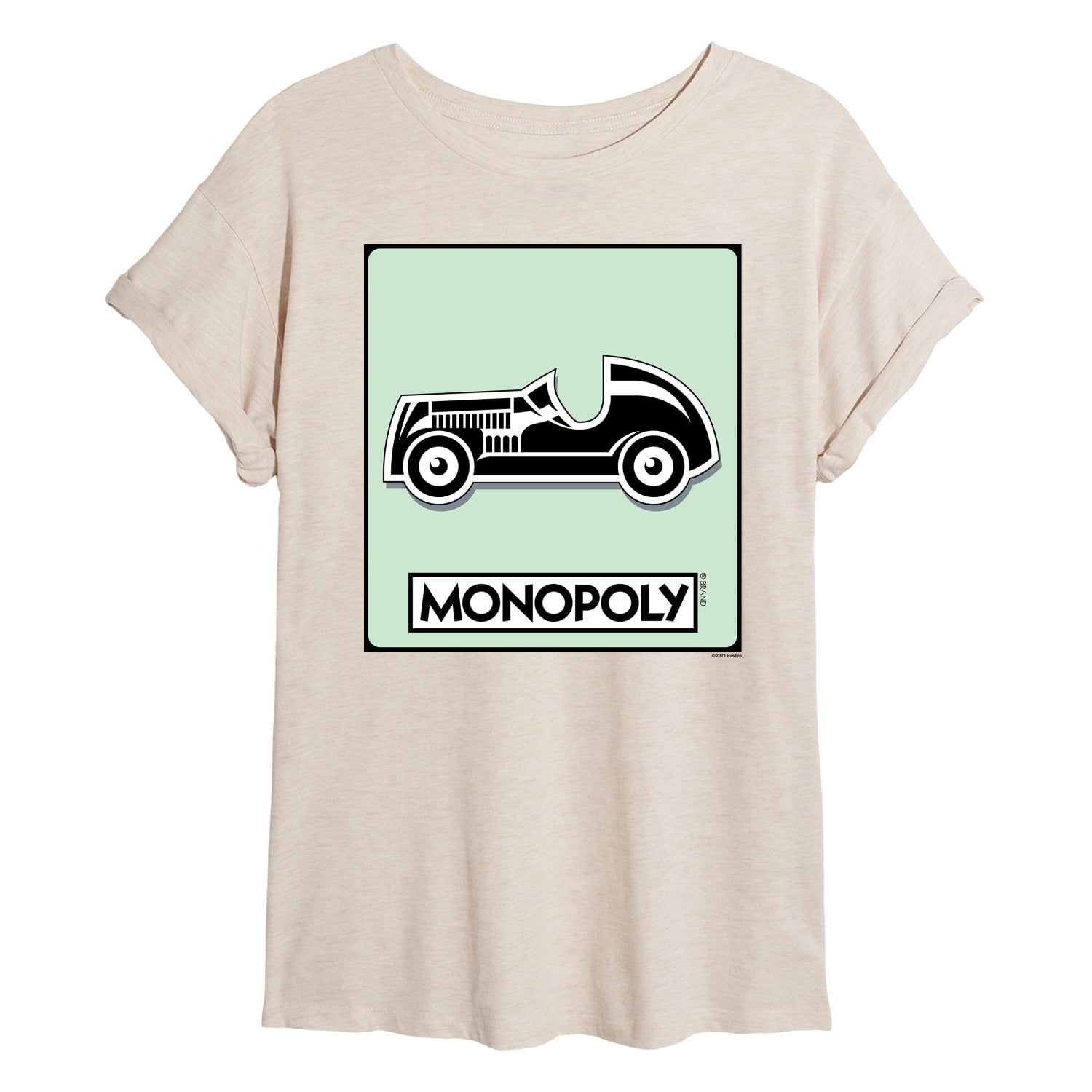 Monopoly - Car Game Token - Women's Oversized Graphic T-Shirt - Walmart.com