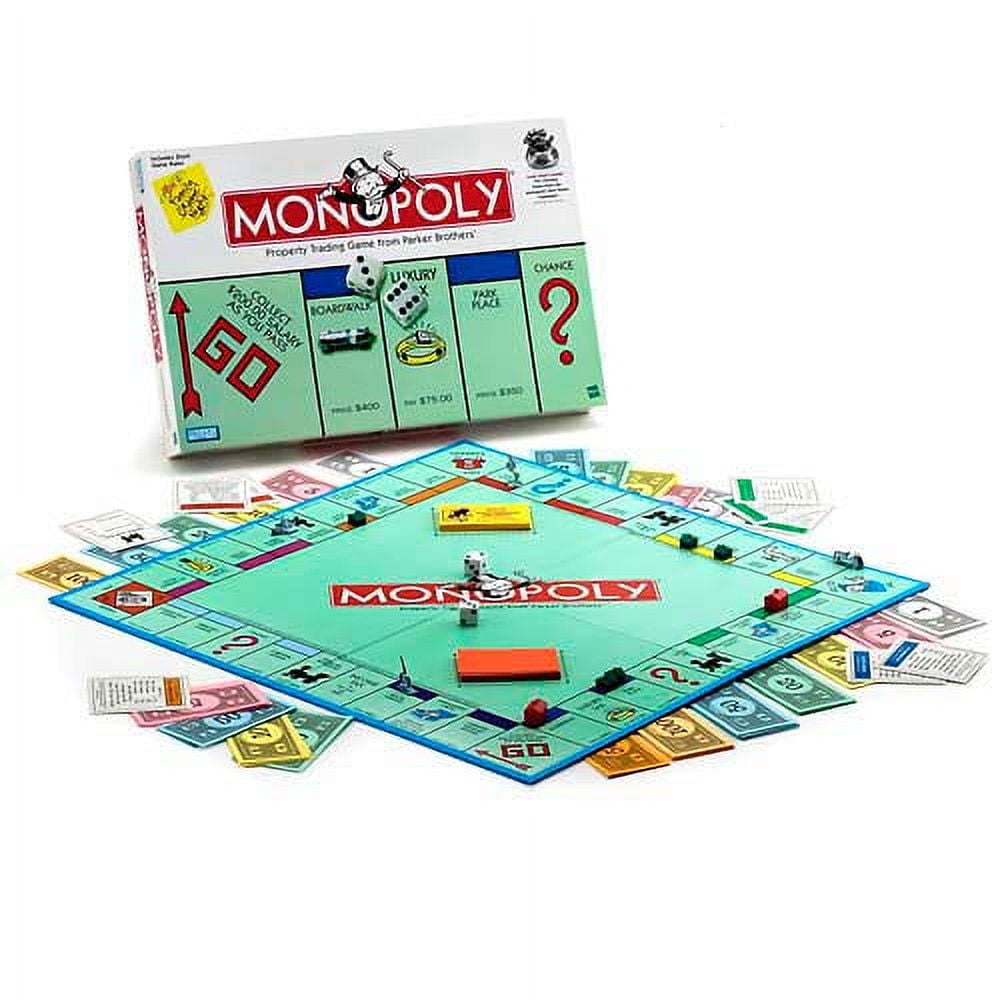 Monopoly Classic Trading Game Family Friendly Board Game, 2-6 Players ...