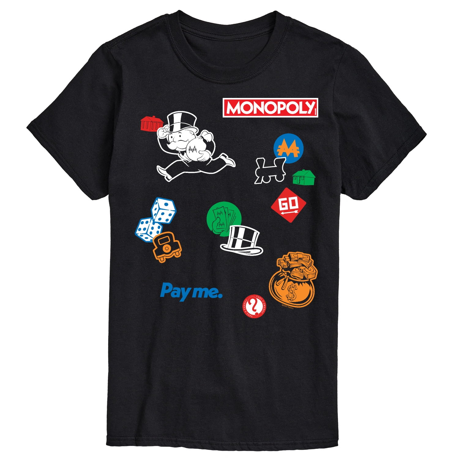 Monopoly - Collage - Men's Short Sleeve Graphic T-Shirt - Walmart.com