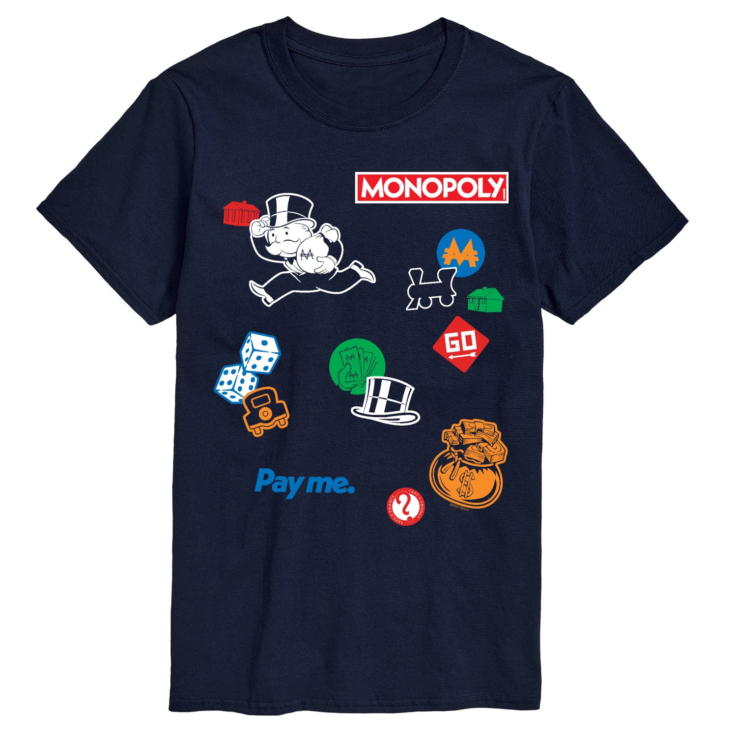 Monopoly - Collage - Men's Short Sleeve Graphic T-Shirt - Walmart.com