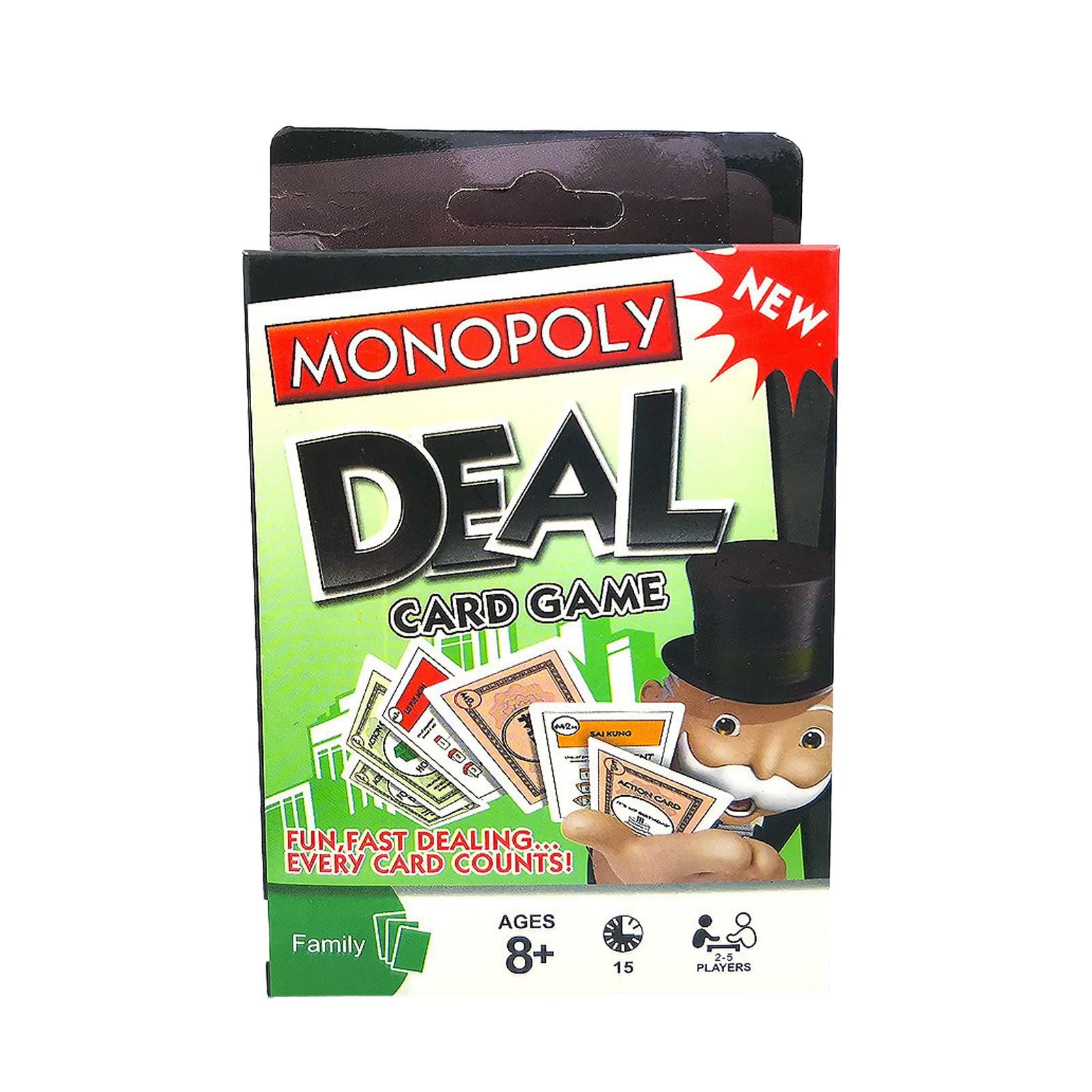 Monopoly Deal, Gaming Card Game Quick Playing Card Game for 25 Players ...