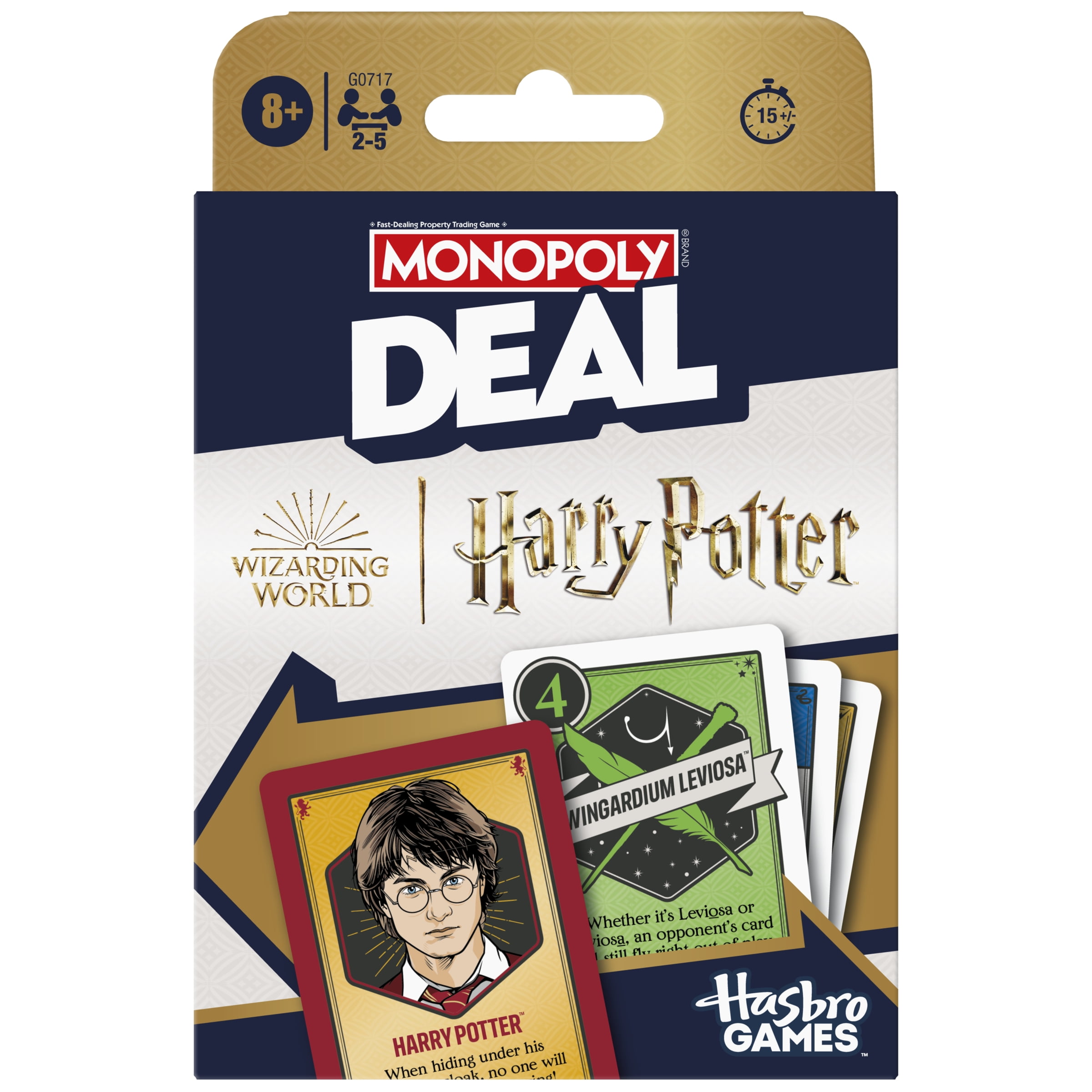 Monopoly Harry Potter Card Game, Fast-Paced Family Game for Kids 8 ...