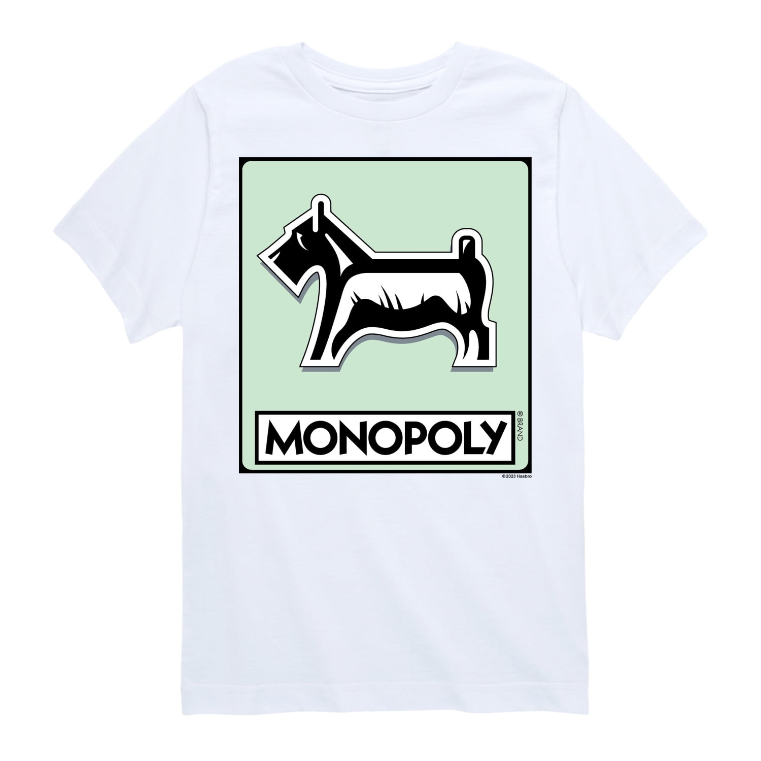 Monopoly - Dog Token - Youth Short Sleeve Graphic T-Shirt - Walmart.com