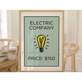 Monopoly Electric Company Poster, Game Room, Gallery Wall, Home And ...