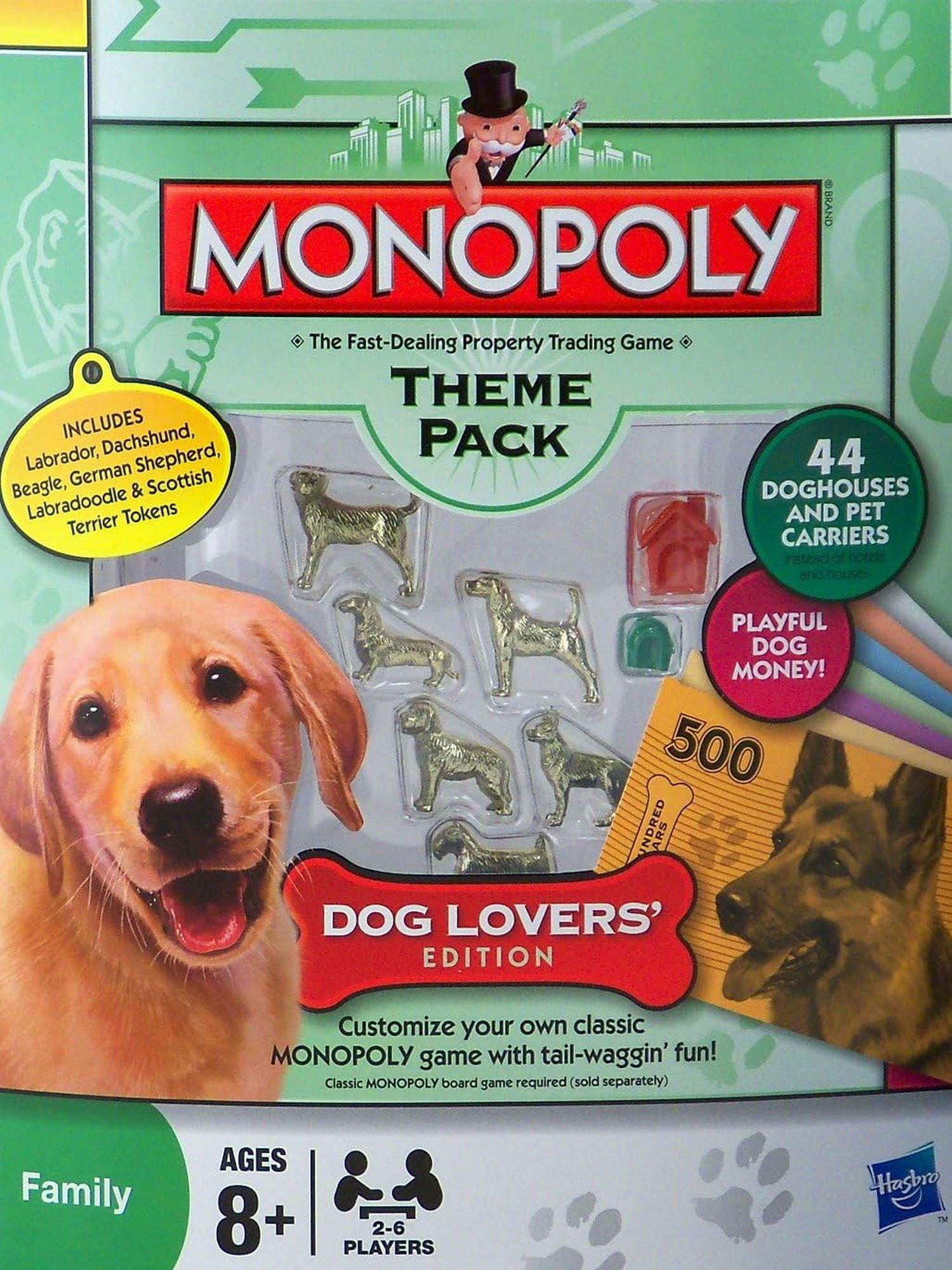 Monopoly Game Theme Pack Dog Lovers Edition with Dog Tokens - Walmart.com