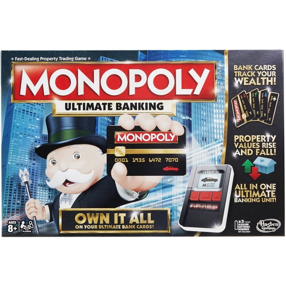 Free Shipping! Monopoly Ultimate Banking Edition Game - Walmart.com ...