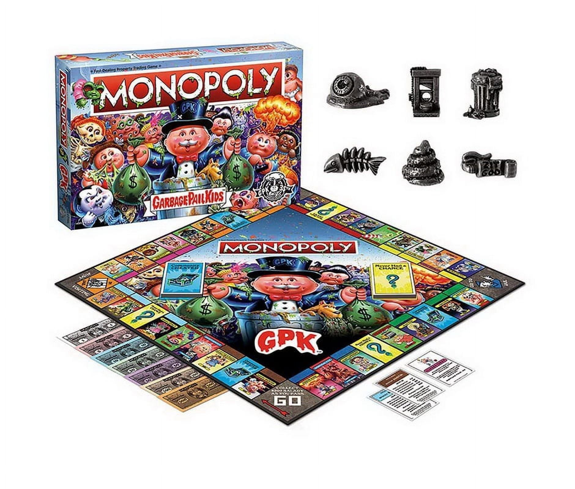 USAopoly Monopoly Garbage Pail Kids Edition Board Game, Collectible ...