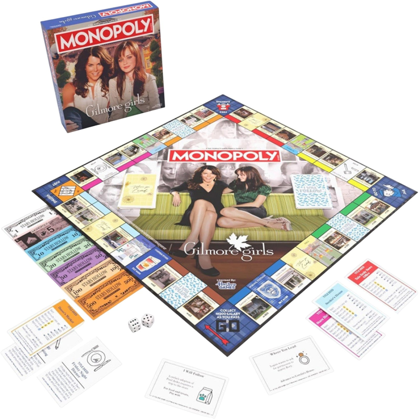 Monopoly: Gilmore Girls,Buy,Sell & Trade Iconic Stars Hollow Locations,Includes 6 Collectible ...