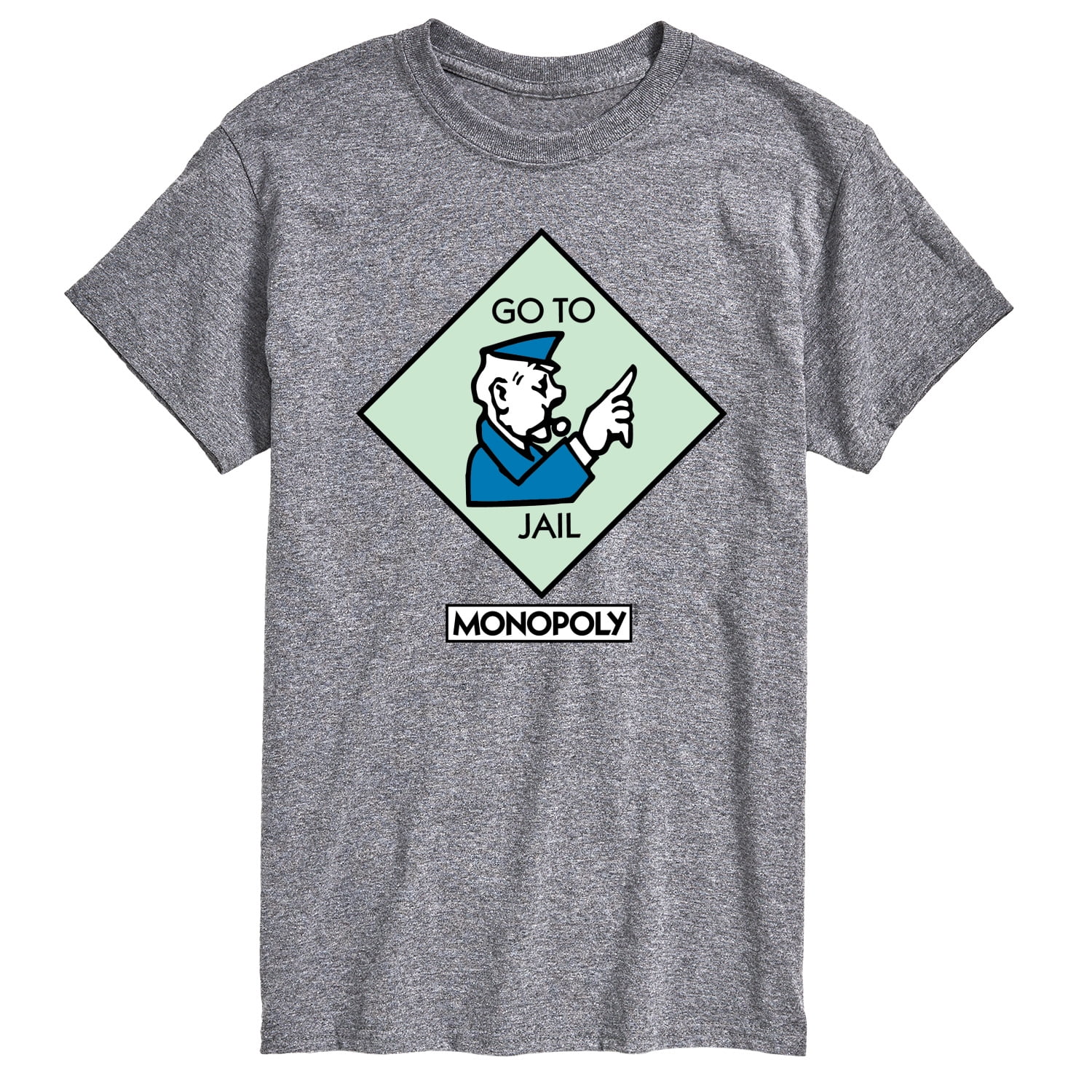 Monopoly - Go To Jail Square - Men's Short Sleeve Graphic T-Shirt ...