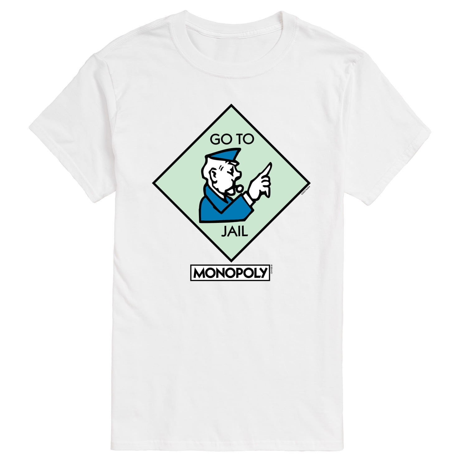 Monopoly - Go To Jail Square - Men's Short Sleeve Graphic T-Shirt ...