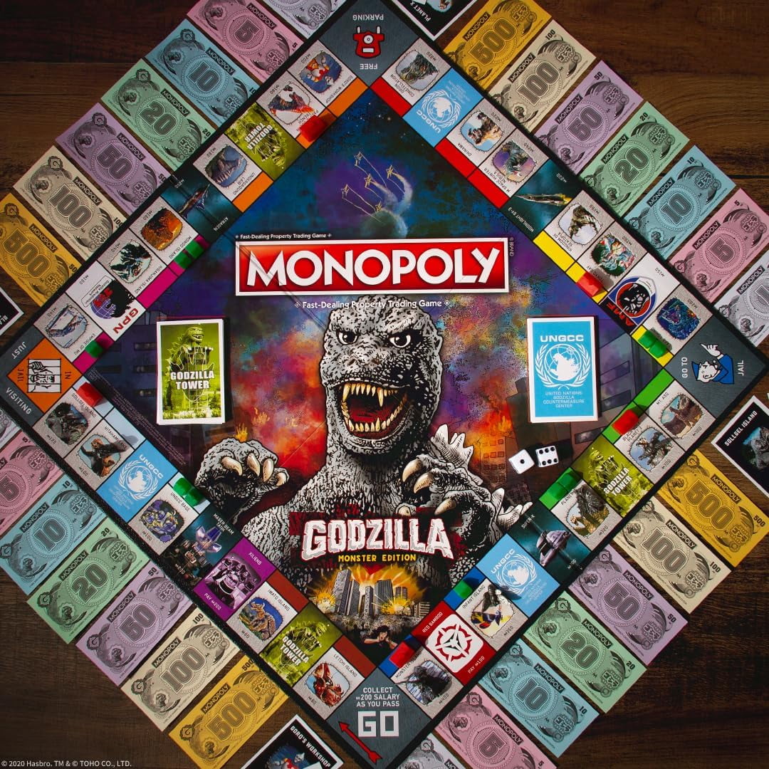 Monopoly: Godzilla | Classic Monster Movie Franchise Board Game with ...