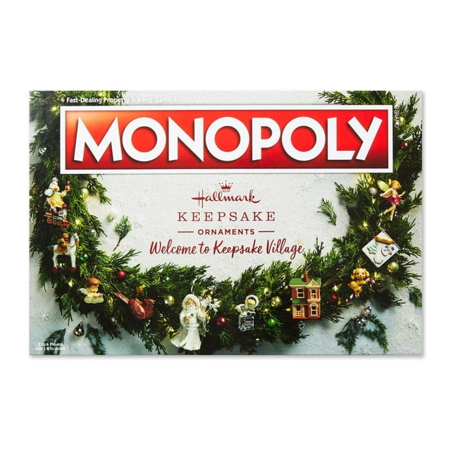 Holiday Edition Monopoly Hallmark Keepsake Ornament Board Game ...