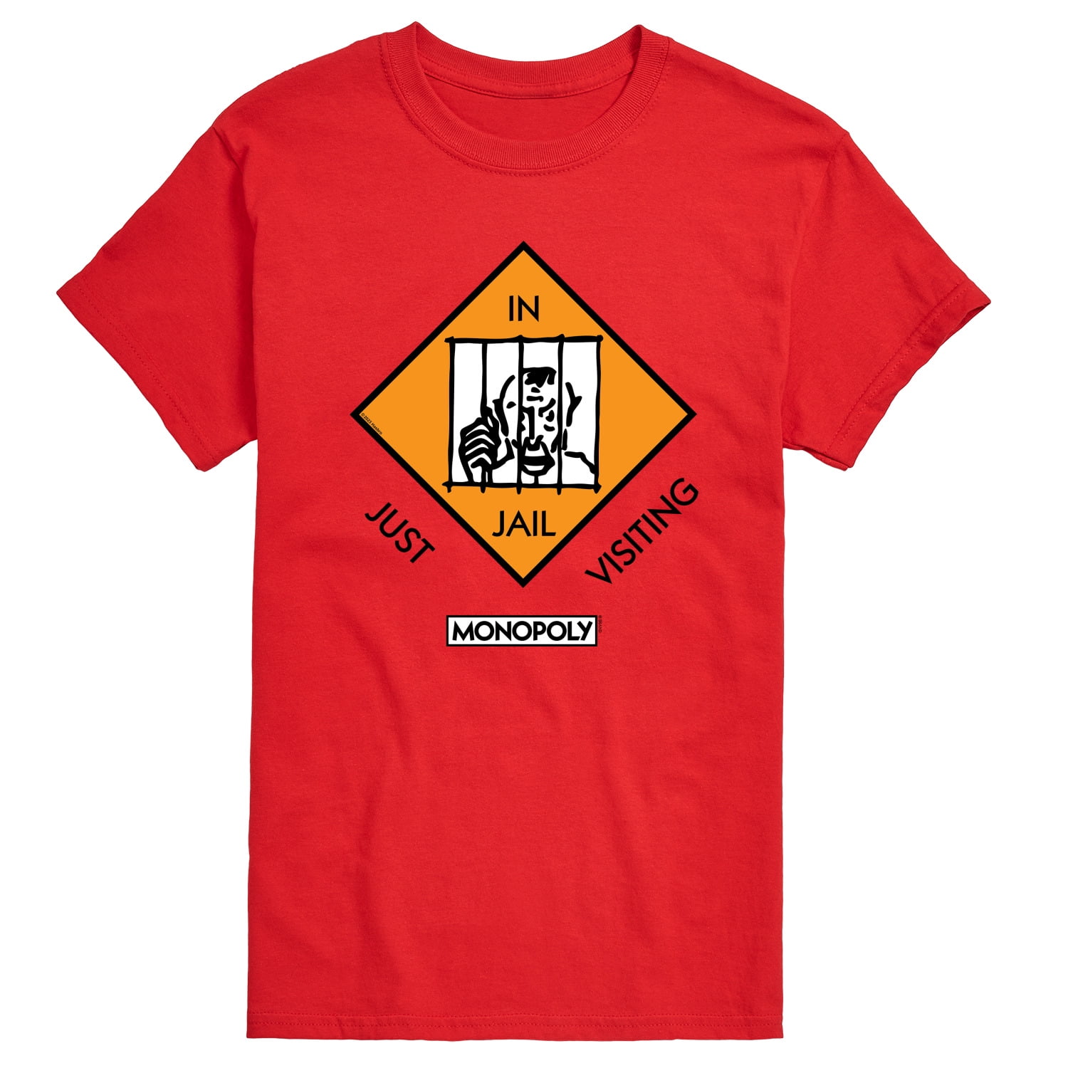 Monopoly - In Jail Just Visiting - Men's Short Sleeve Graphic T-Shirt ...