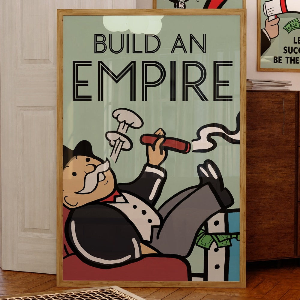 Monopoly Inspired Print - Monopoly Motivational Print - Build An Empire ...